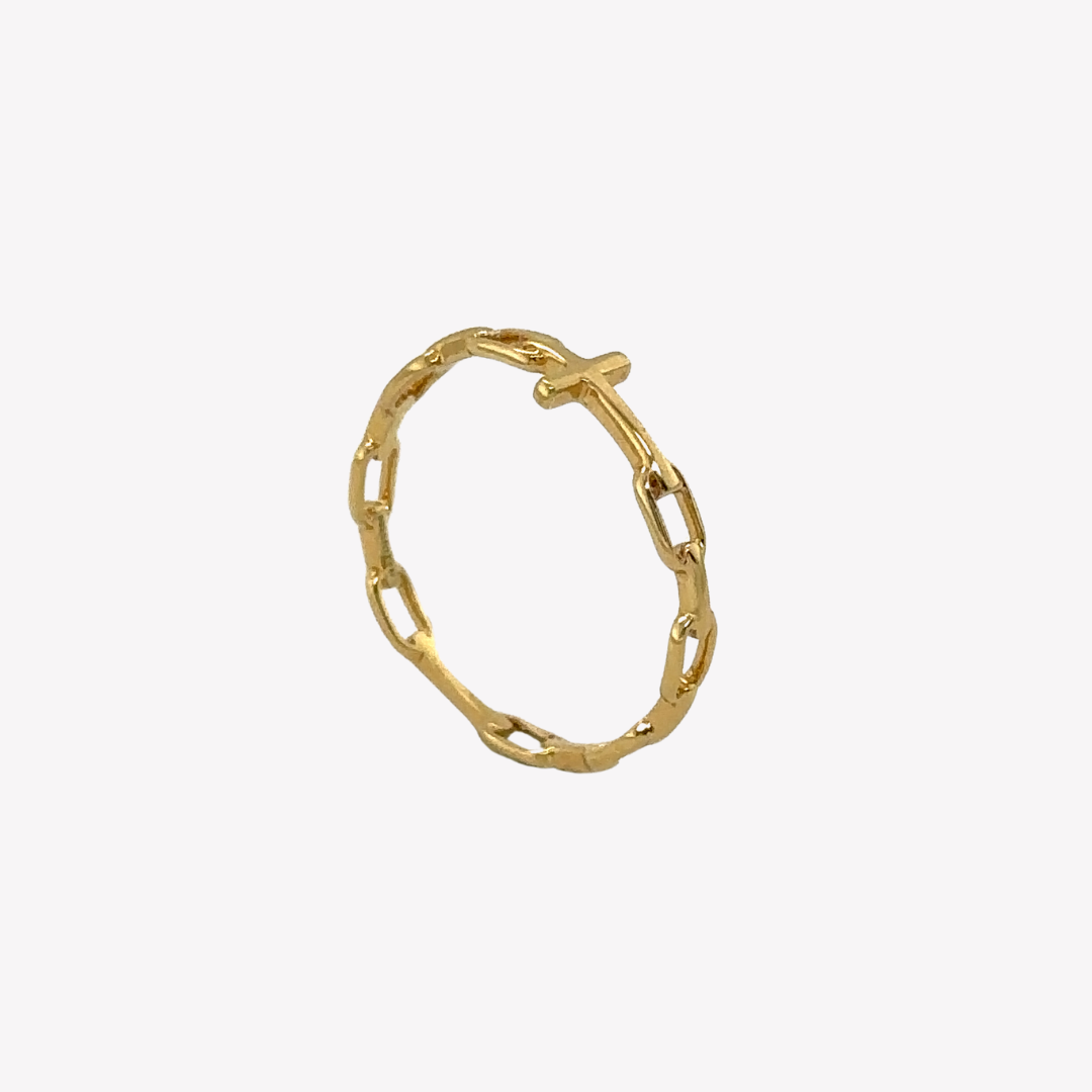 Chain Breaker Cross Ring – Citrus and Moss