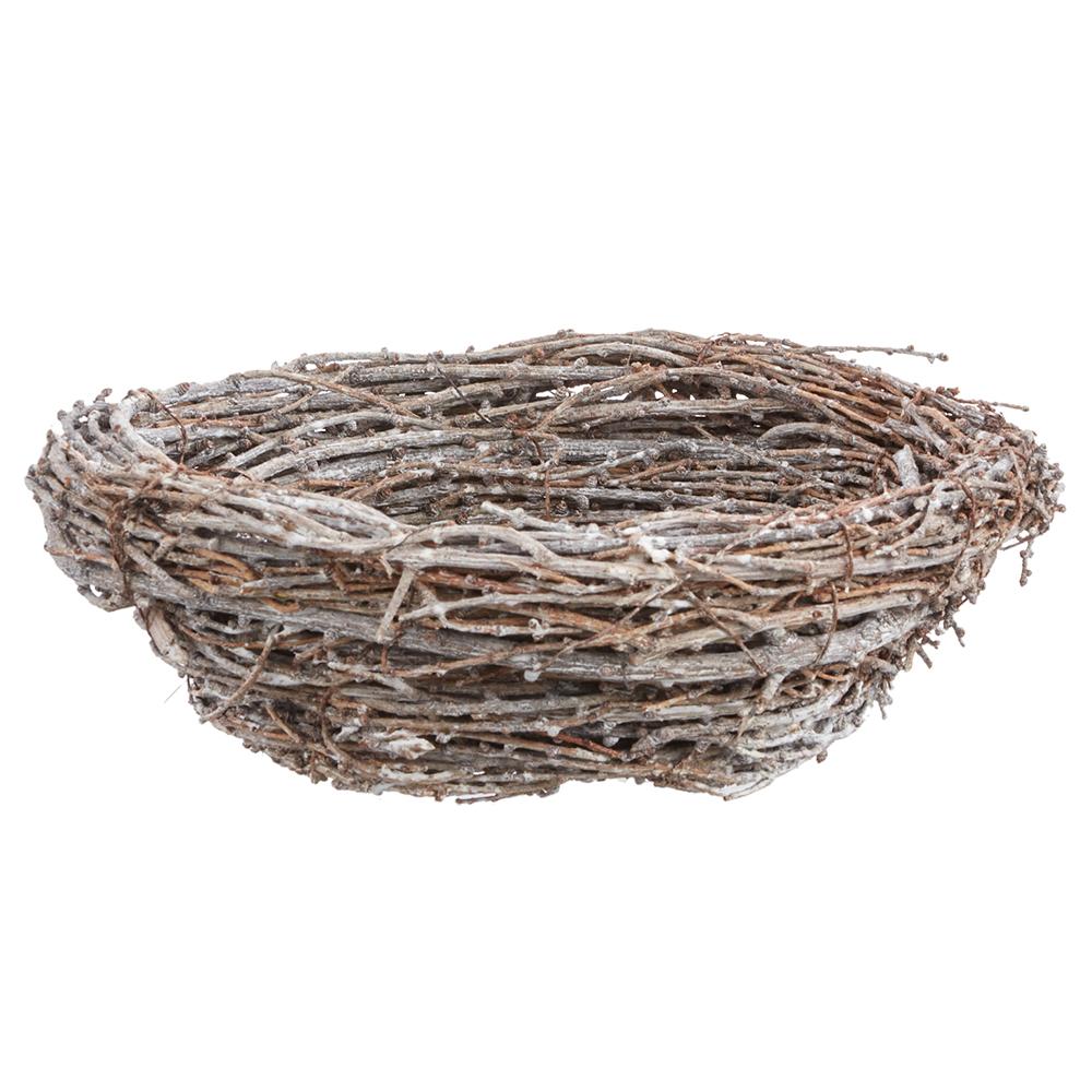 8" Twig Bird's Nest Whitewashed – Citrus and Moss