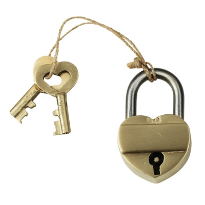 Heart Lock, Brass – Citrus and Moss