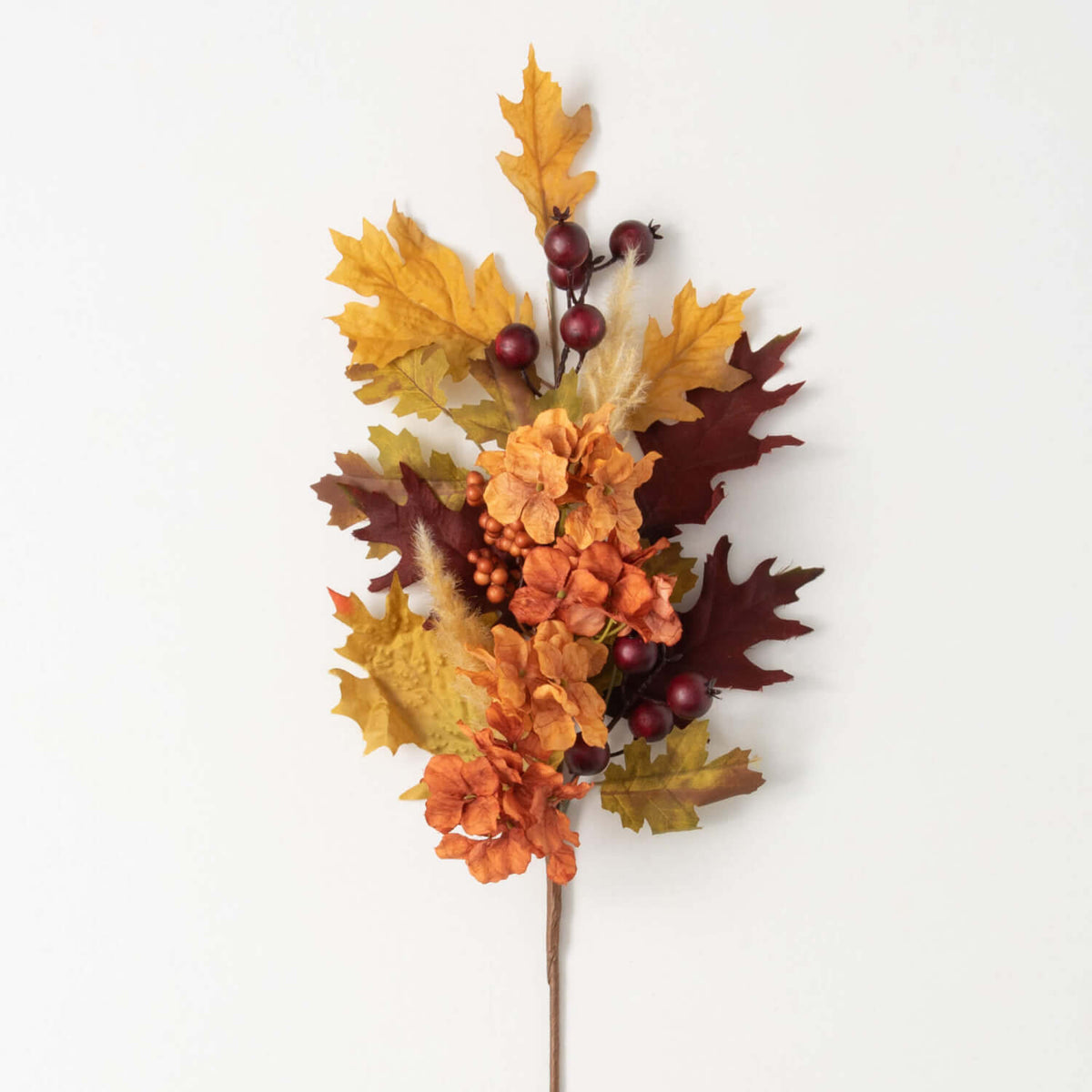 Hydrangea and Leaf Spray – Citrus and Moss